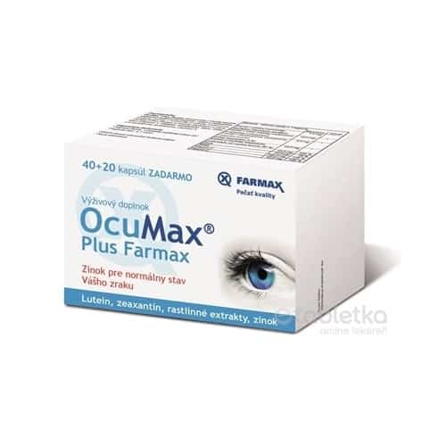FARMAX OcuMax Plus cps 40+20 zadarmo | etabletka