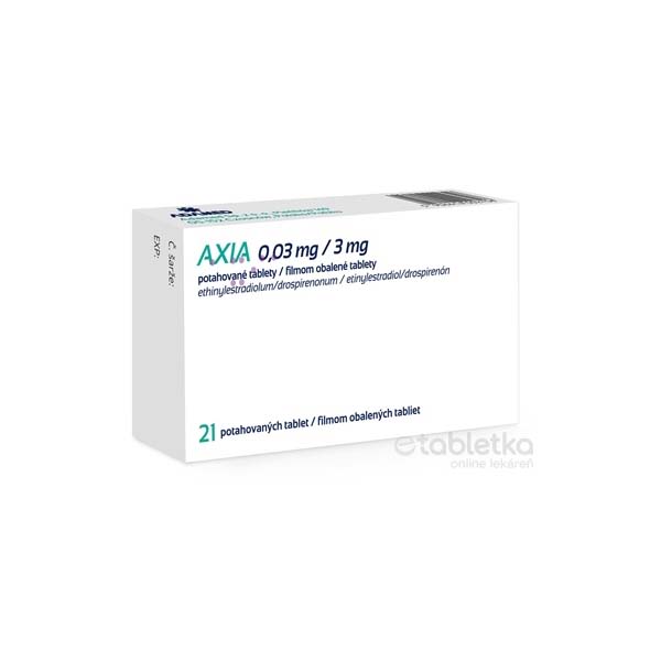 AXIA 0,03 mg/3 mg filmom obalené tablety | etabletka