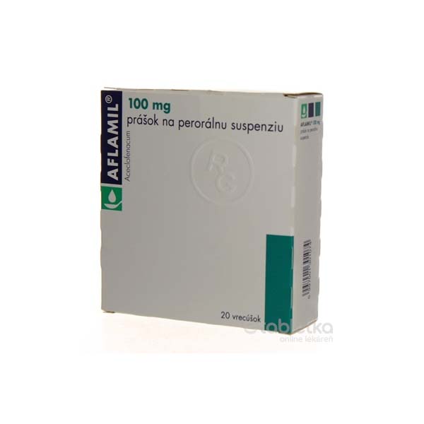 AFLAMIL 100 mg prášok na perorálnu suspenziu | etabletka
