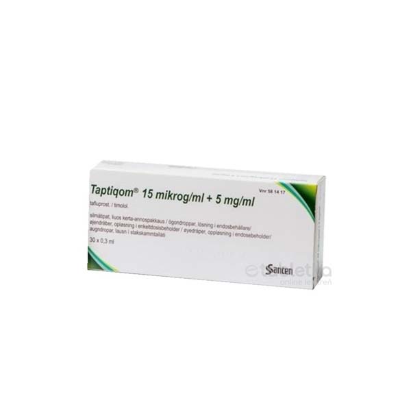 TAPTIQOM 15 mikrogramov/ml+5 mg/ml | etabletka