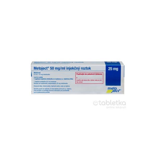 Metoject 50 mg/ml injekčný roztok | etabletka