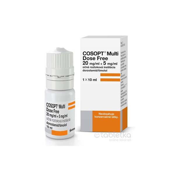 COSOPT Multi Dose Free 20 mg/ml + 5 mg/ml | etabletka