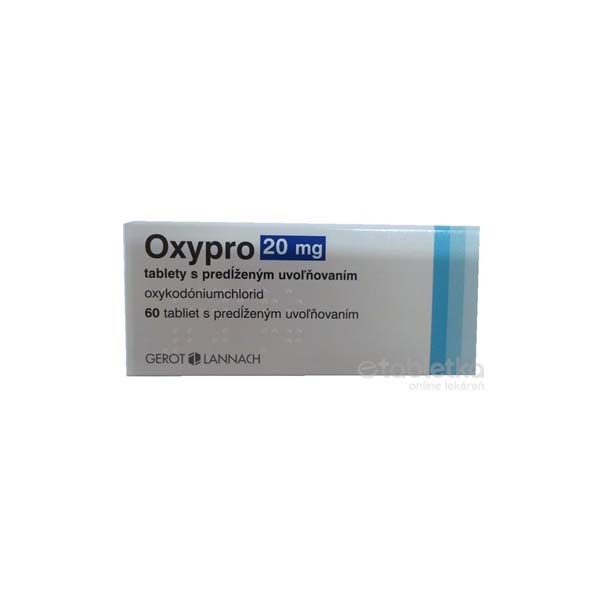 Oxypro 20 mg tablety s predĺženým uvoľňovaním | etabletka