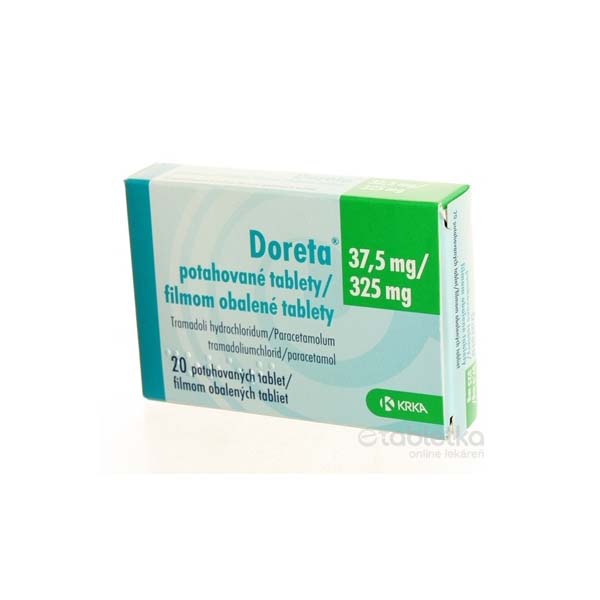 Doreta 37,5 mg/325 mg filmom obalené tablety | etabletka