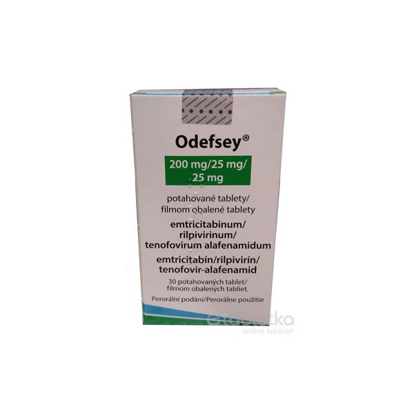 Odefsey 200 mg/25 mg/25 mg filmom obalené tablety | etabletka