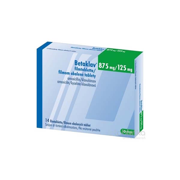 Betaklav 875 mg/125 mg filmom obalené tablety | etabletka