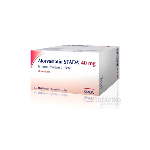 Atorvastatin STADA 40 mg filmom obalené tablety | etabletka