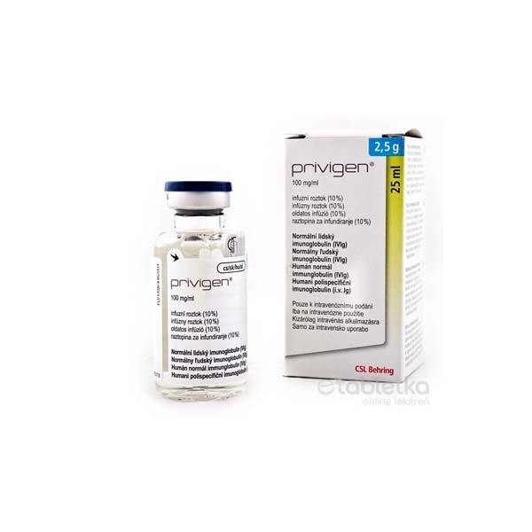 Privigen 100 mg/ml infúzny intravenózny roztok | etabletka