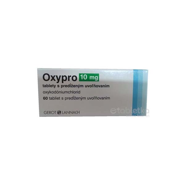 Oxypro 10 mg tablety s predĺženým uvoľňovaním | etabletka