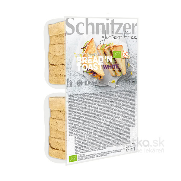 Schnitzer Bread´n Toast White Bio chlieb kukuričný, bezgluténový ...