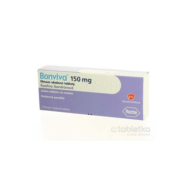 Bonviva 150 mg, filmom obalené tablety | etabletka