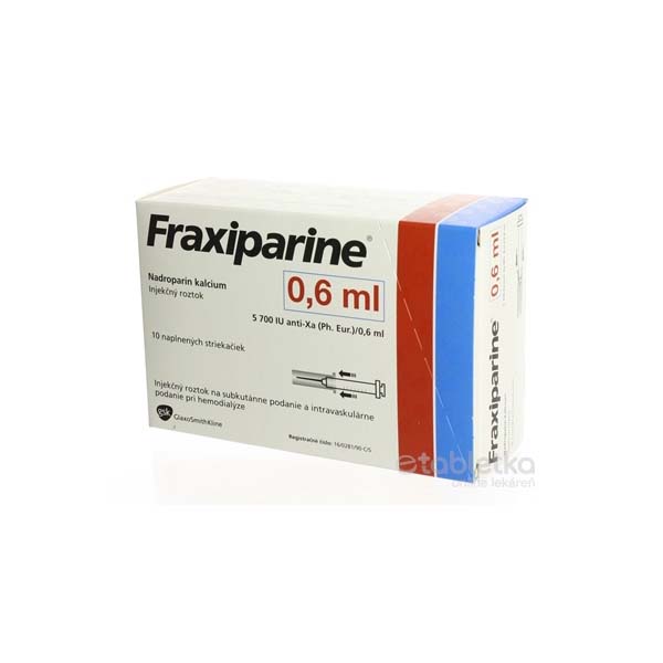 Fraxiparine 5 700 IU (anti Xa)/0,6 ml | etabletka