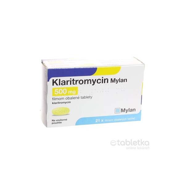 Klaritromycin Mylan 500 mg | etabletka