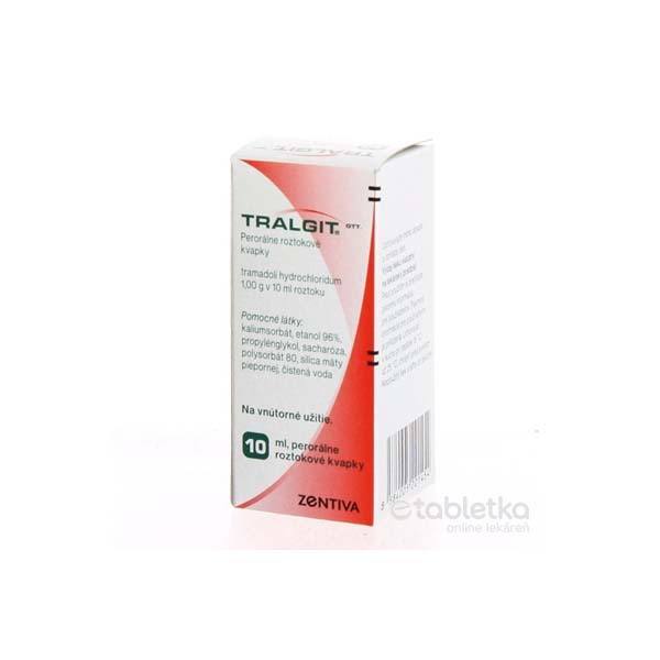 Tralgit 100 mg/ml perorálny roztok | etabletka