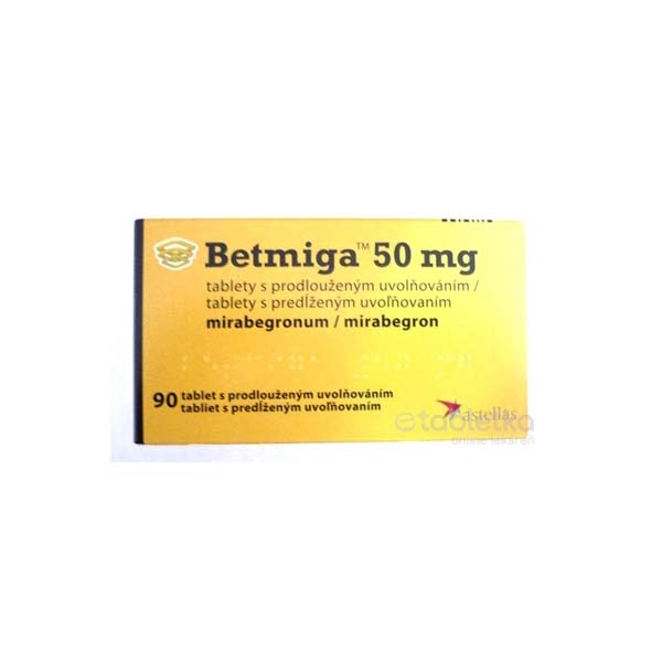 Betmiga 50 mg tablety s predĺženým uvoľňovaním | etabletka