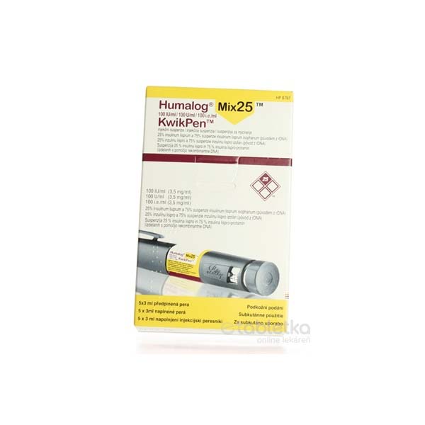 Humalog Mix 25 100 U/ml KwikPen | etabletka