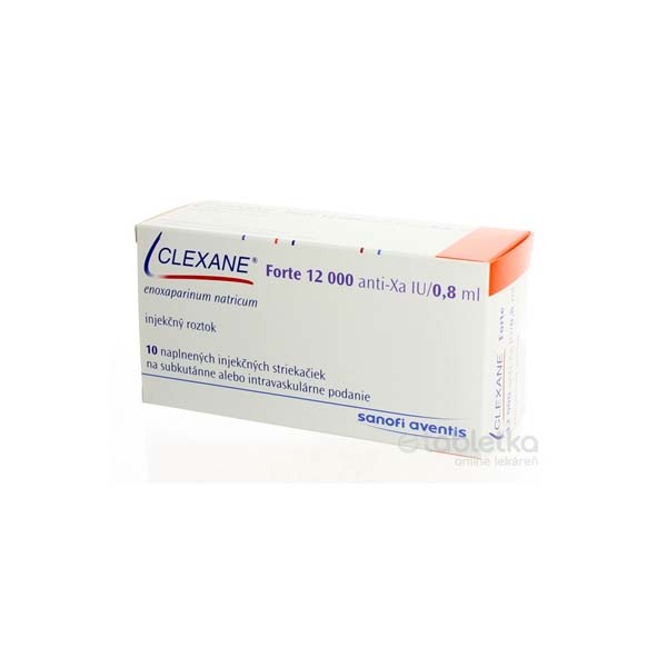 CLEXANE FORTE 12000 IU (120 mg)/0,8 ml | etabletka