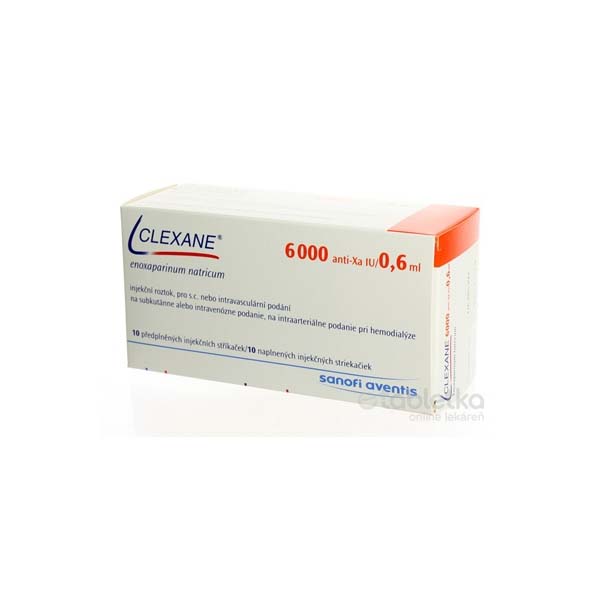 CLEXANE 6000 IU (60 mg)/0,6 ml | etabletka