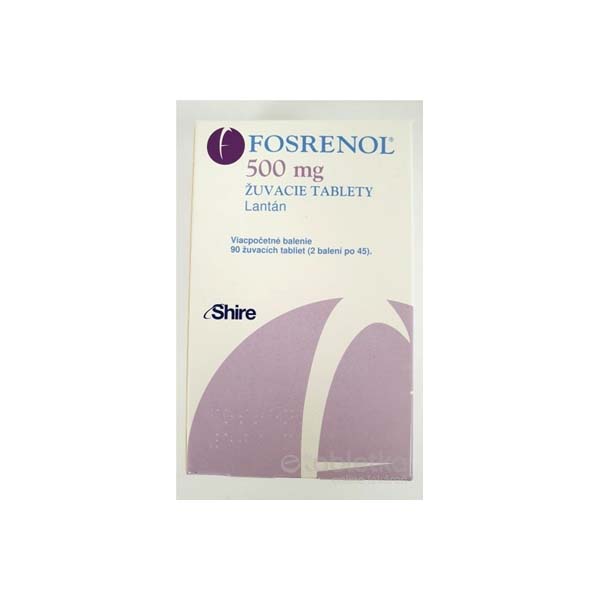 FOSRENOL 500 mg žuvacie tablety | etabletka