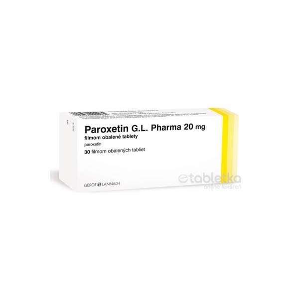 Paroxetin G.L. Pharma 20 mg | etabletka