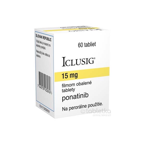 Iclusig 15 mg filmom obalené tablety | etabletka