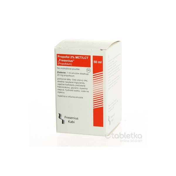 PROPOFOL 2% MCT/LCT Fresenius | etabletka