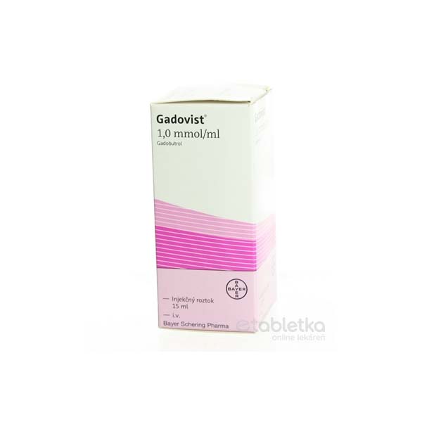 Gadovist 1,0 mmol/ml injekčný roztok | etabletka