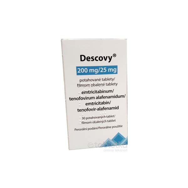 Descovy 200 mg/25 mg filmom obalené tablety | etabletka