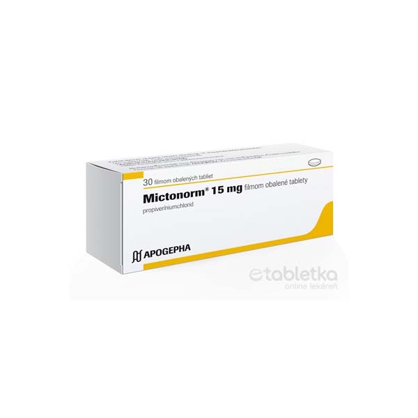 Mictonorm 15 mg filmom obalené tablety | etabletka