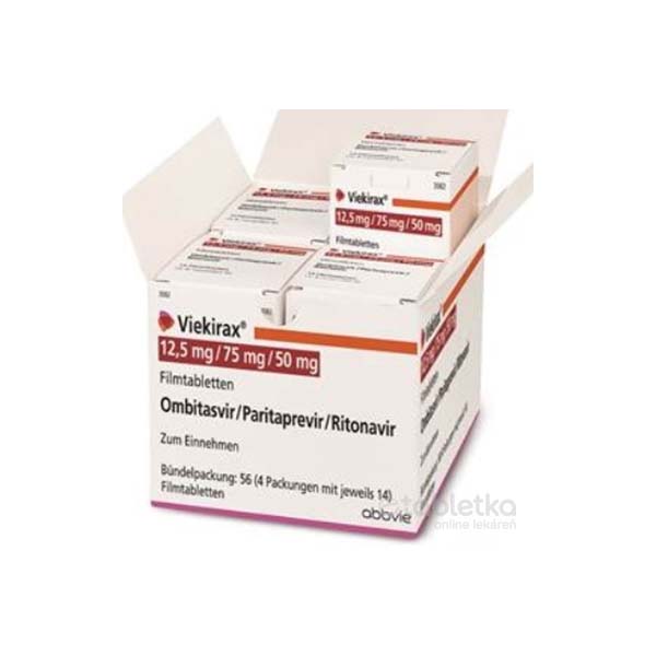 Viekirax 12,5 mg/75 mg/50 mg | etabletka