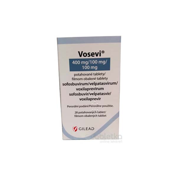 Vosevi 400 mg/100 mg/100 mg filmom obalené tablety | etabletka