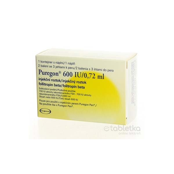 PUREGON 600 IU/0,72 ml | etabletka
