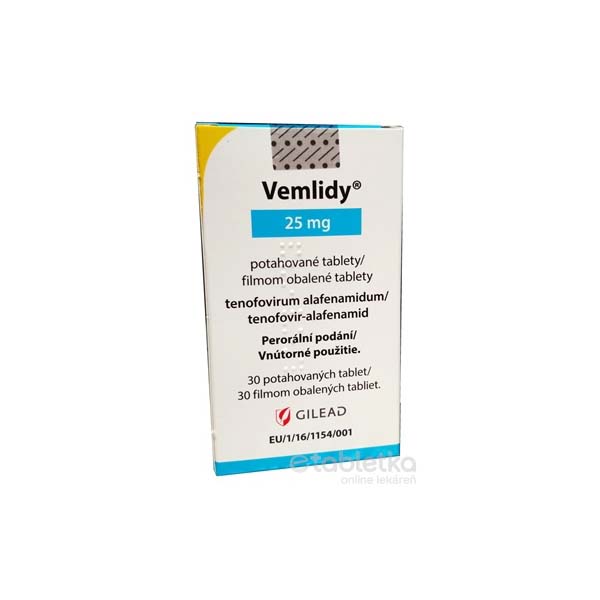 Vemlidy 25 mg filmom obalené tablety | etabletka