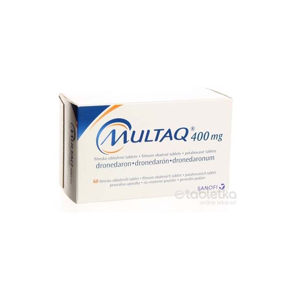 Multaq 400 mg filmom obalené tablety | etabletka
