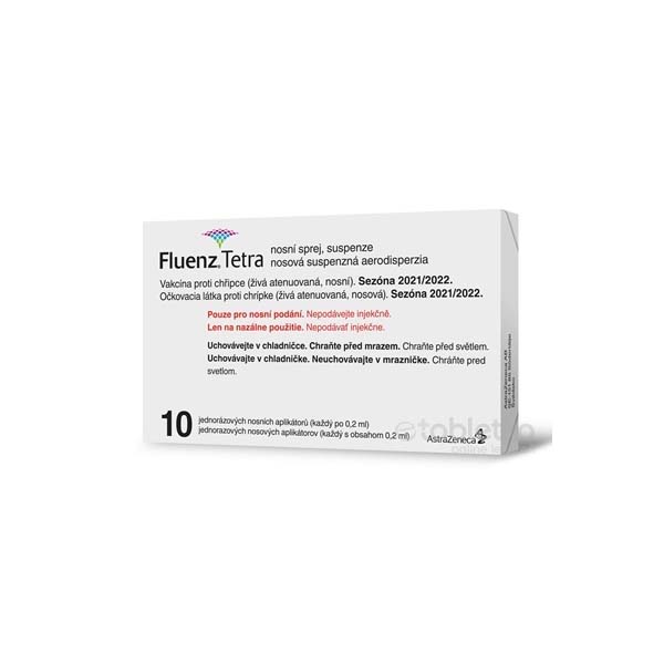 Fluenz Tetra nosová suspenzná aerodisperzia | etabletka
