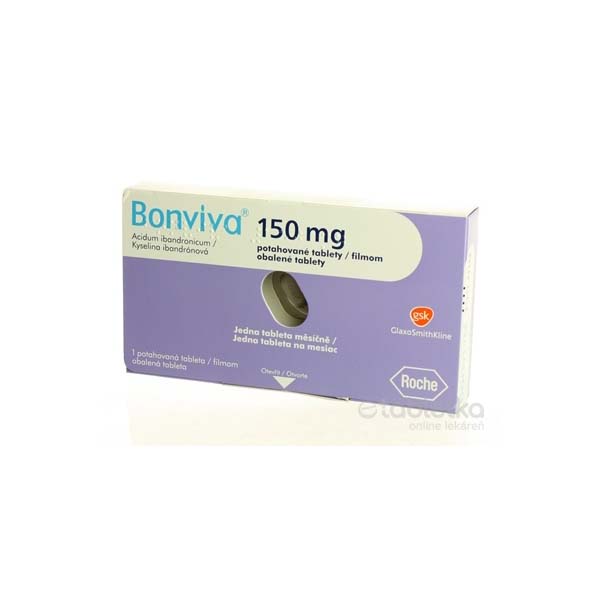 Bonviva 150 mg, filmom obalené tablety | etabletka