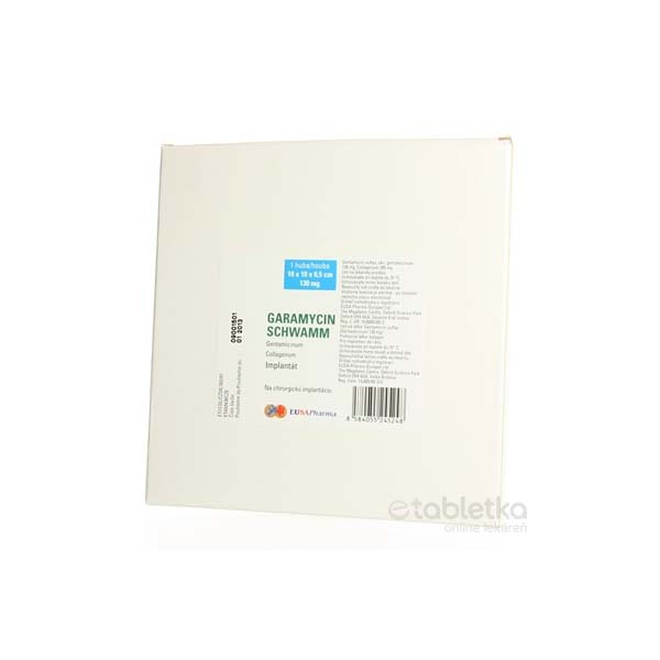 GARAMYCIN SCHWAMM 10x10x0,5 cm | etabletka