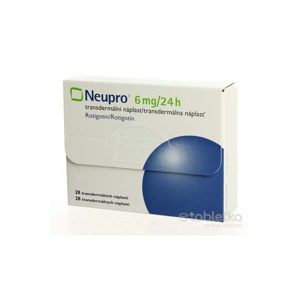 Neupro 6 mg/24 h transdermálna náplasť | etabletka