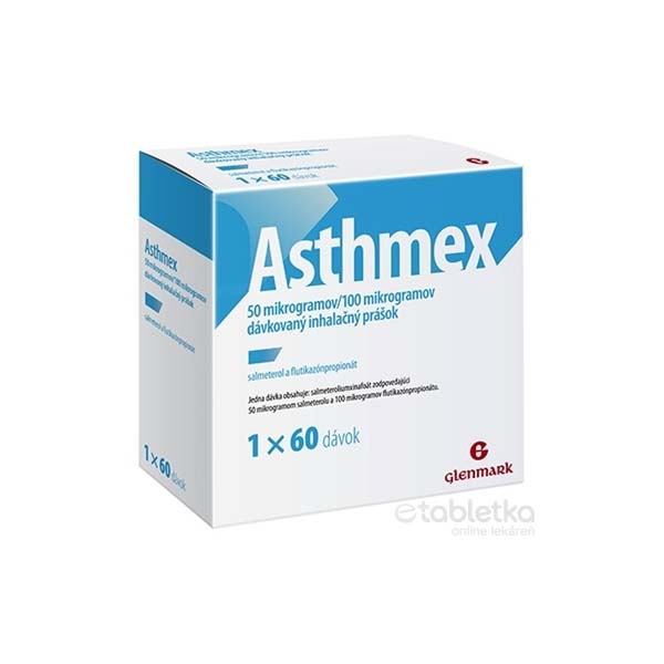 Asthmex 50 mikrogramov/100 mikrogramov | etabletka