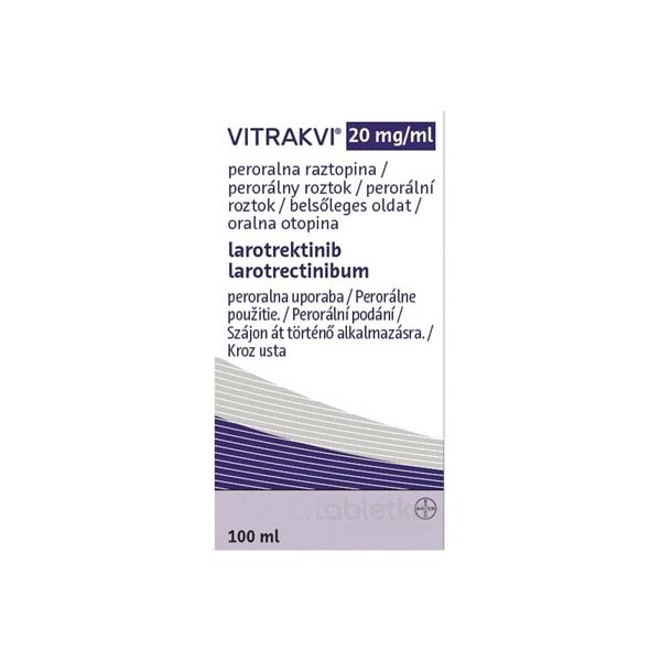 VITRAKVI 20 mg/ml perorálny roztok | etabletka