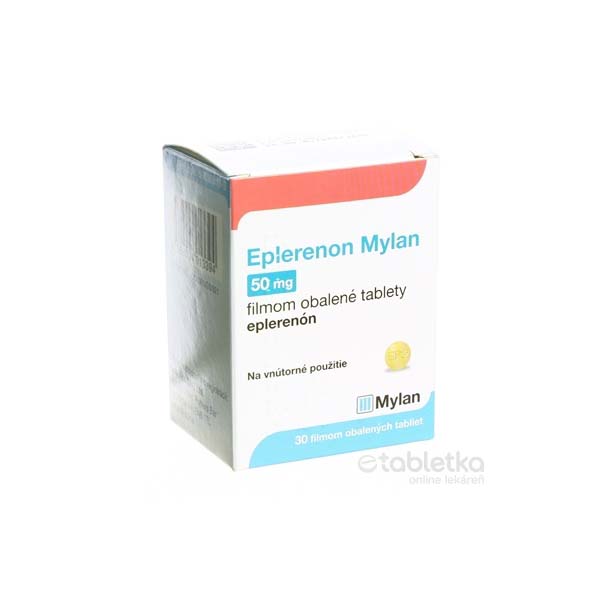 Eplerenon Mylan 50 mg filmom obalené tablety | etabletka