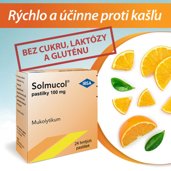 Solmucol pastilky 100 mg 24ks | eTabletka