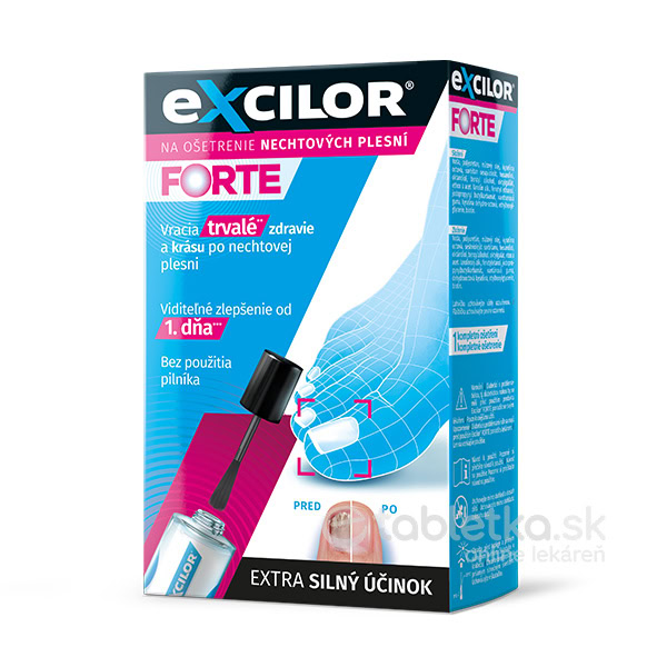 Excilor Forte lak na liečbu plesňových infekcií nechtov 30ml | etabletka