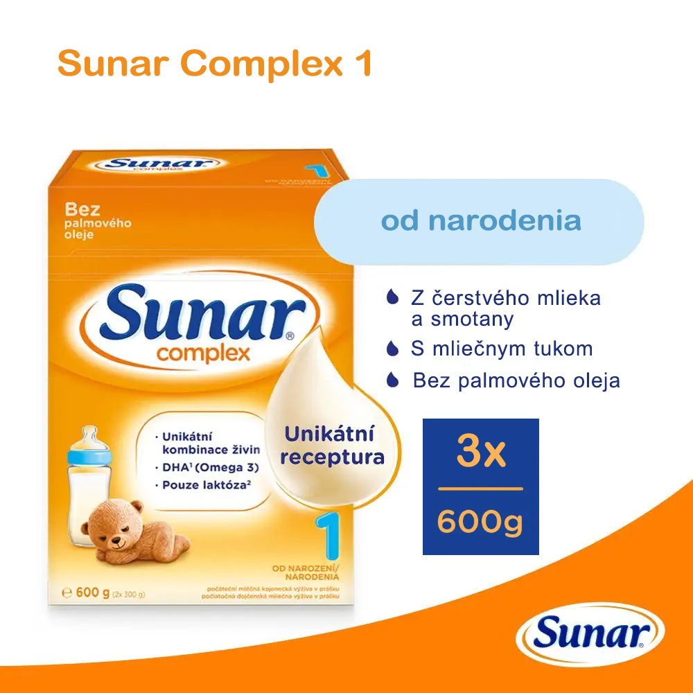 Sunar Complex 1, 3x600g | eTabletka