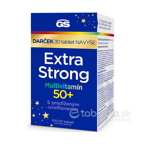 GS Extra Strong Multivitamín 50+ darček 2023 100+30tbl | etabletka