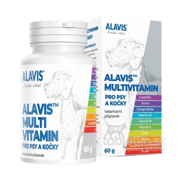 ALAVIS Multivitamín pre psy a mačky 60g | etabletka