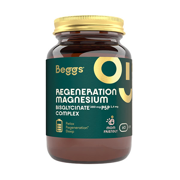 Beggs Magnesium 380mg + P5P Complex 1,4mg 60cps | etabletka