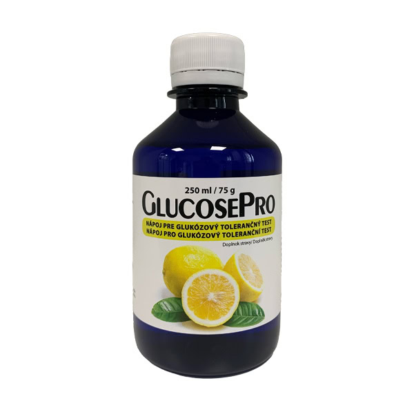GlucosePro 75g nápoj pre glukózový tolerančný test, citrón 250ml ...
