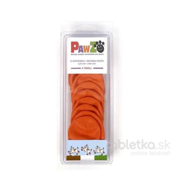 Topánky jednorázové pre psa XS 5,1cm oranžové12ks | etabletka