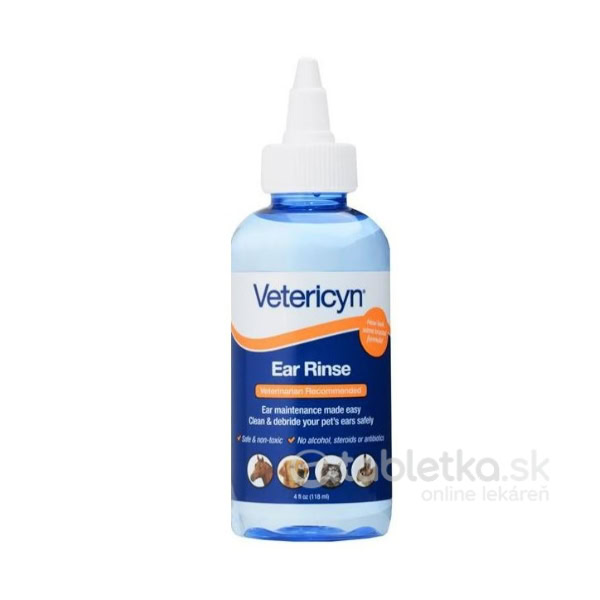 Vetericyn Ear Rinse Universal ušné kvapky 89ml | etabletka